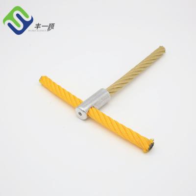 China 16mm Aluminum T-Shape Playground Rope Net Connector - 50g Lightweight Side Buckle for Climbing Structures for sale