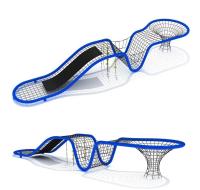 China Commercial Outdoor Rope Climbing Net with 16mm Rope Diameter and Custom Design for Playground Equipment for sale