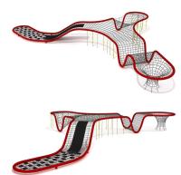 China Commercial Outdoor Rope Climbing Net with 16mm Rope Diameter and Custom Design for Playground Equipment for sale