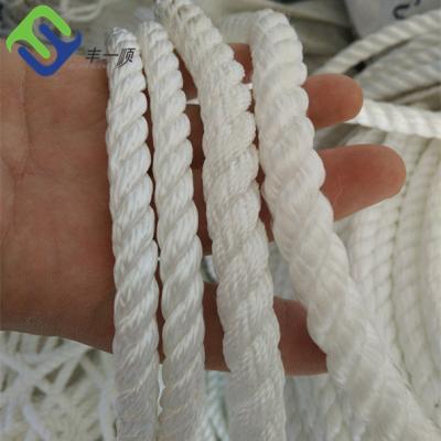China 19mm 220m 3 Strand Twisted Nylon Marine Anchoring Rope High Breaking Load for sale