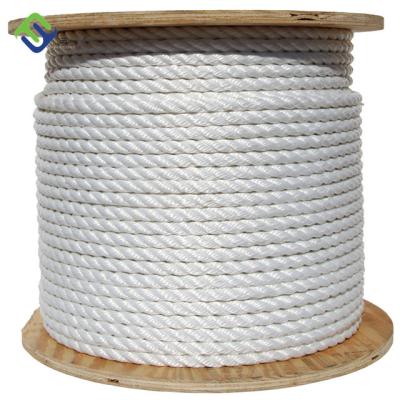 China 16mm Nylon 3 Strand Twisted Marine Rope CCS Certified 220m Length for sale