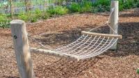 China 150cm*80cm 6 Strand Polyester Combination Rope Playground Hammock Swing for sale