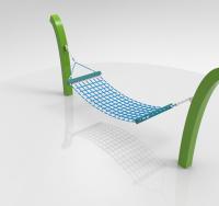 China Customized Size Playground Equipment Combination Rope Hammock Swing for sale