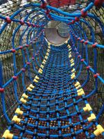 China Combination Climbing Rope Net Aluminum T Connector For Playground for sale