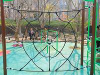 China Playground Pyramid Climbing Net Spider Net For Kids Climbing for sale