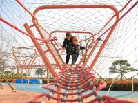 China Playground Pyramid Climbing Net Spider Net For Kids Climbing for sale