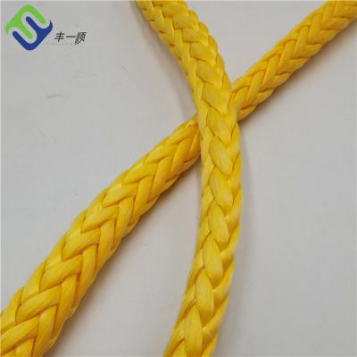 China 12 Strand UHMWPE Mooring Rope 6mm-160mm High Strength Spectra Ship Rope for sale