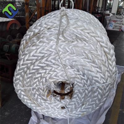 China 8-Strand Nylon Mooring Rope 30mm-120mm Diameter 220M Length with ABS CCS BV ISO Certification for sale
