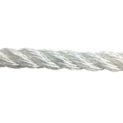 China Twisted 3 Strand Nylon Rope 600ft Mildew Resistant Marine Grade Polyamide for sale