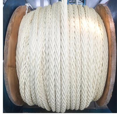 China 8 Strand 12 Strand UHMWPE HMPE Rope for Mooring Towing and Sling 6mm to 160mm for sale