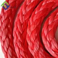 China 12 Strand UHMWPE Braided Mooring Rope 8-120mm with 1.8m Protected Eyes for sale