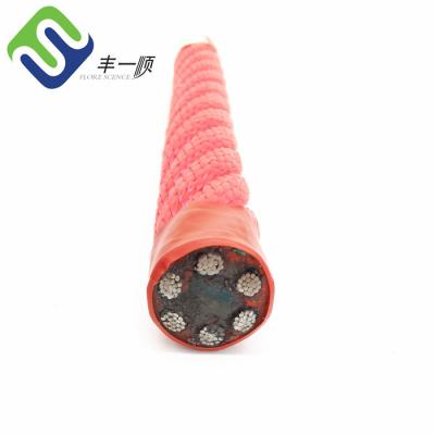 China 16mm Anti UV Polyester Combination Rope with Steel Core for Heavy Duty Marine and Playground Use for sale