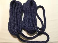 China 9mm x 15ft Double Braided Nylon Dock Line with Spliced Eyes for Marine Use for sale
