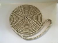 China 9mm x 15ft Double Braided Nylon Dock Line with Spliced Eyes for Marine Use for sale