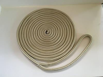 China High Strength 32mm Double Braided Nylon Rope 100m with Splice Eyes for Marine Use for sale