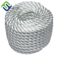 China 3 Strand Marine Grade Twisted Nylon Rope 4mm-60mm for Mooring Docking Towing for sale