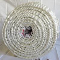 China 3 Strand Marine Grade Twisted Polyester Rope Mooring / Docking / Towing for sale