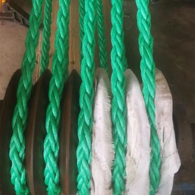 China 8 Strand 20mm PP Combination Rope with Steel Core for Ship Mooring and Towing for sale
