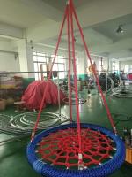 China Grey Green Mixed Color 100cm dia 12cm ring Playground Net Swing With High Loading Capacity for sale