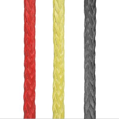 China CCS Approved 12 Strand UHMWPE Braided Mooring Hawser Rope 220m for sale