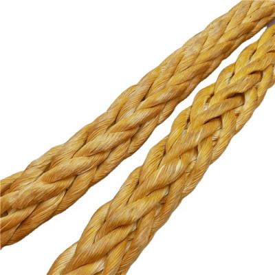 China 12 Strand Braided UHMWPE Ship Mooring Rope Winch Towing Rope 6mm-120mm for sale