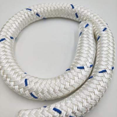 China White Nylon Double Braided Marine Mooring Rope 44mm-120mm 200m for sale