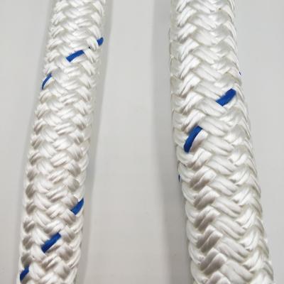 China Double Braided Nylon Mooring Rope 44mm-120mm for Ships Heavy Duty Marine Grade for sale