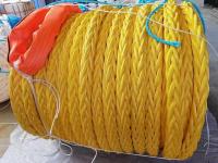 China 64mmx220m UHMWPE Rope With Polyester Sheath With High Breaking Load for sale