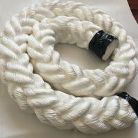 China Polyester 8 12 Strand Elastic Marine Mooring Ship Rope 100mm Price for sale