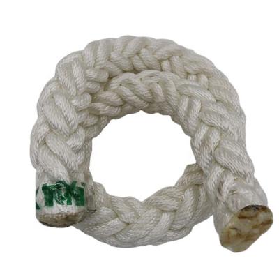 China High Strength 8 Strand 12 Strand Braided Nylon Mooring Rope 28mm-96mm 220m for sale