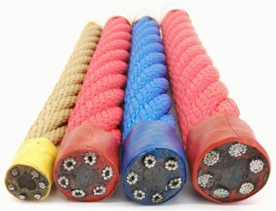 China Wholesale 16mm 18mm Polyester Combination Wire Rope For Playground Equipment for sale
