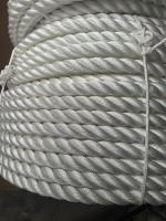China 12mm White 3 Strand Polyester Rope for Manual Anchor Winch Marine Grade for sale