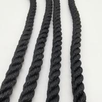 China 12mm White 3 Strand Polyester Rope for Manual Anchor Winch Marine Grade for sale