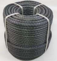 China Custom Pre Stretch UHMWPE Marine Rope 12 Strand 48mm HMPE Ship Mooring Rope for sale