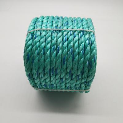 China 8mm 10mm 12mm 16mm 3 Strand Twisted Polysteel Polypropylene Rope with High Breaking Load for Marine Industrial Use for sale