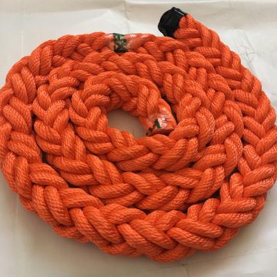 China High Tenacity 8 Strand Polyester Berth Mooring Ship Rope 48mm-120m Diameter for sale