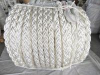 China White 8 Strand Nylon Mooring Rope 30mm-160mm Multifilament Marine Boat Rope for sale
