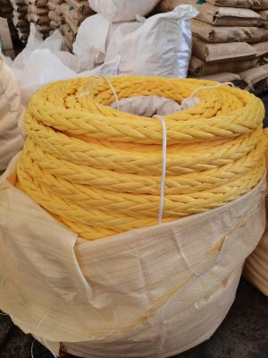 China 12 Strand Braided UHMWPE Rope 6-150mm UV Resistant Heavy Duty for Marine Industrial Use for sale