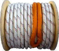 China Double Braided UHMWPE Rope 32mm Marine Towing Rope High Strength Low Stretch for sale