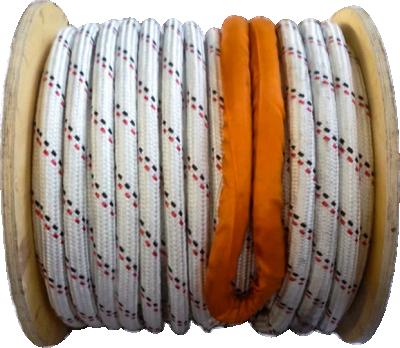 China 30mm Double Braided UHMWPE Rope 220m High Strength Marine Towing with Polyester Cover for sale