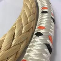 China Double Braided UHMWPE Rope 32mm Marine Towing Rope High Strength Low Stretch for sale