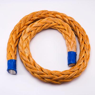 China 16mm 12 Strand UHMWPE Marine Mooring Rope 220m Heavy Load High Strength for sale