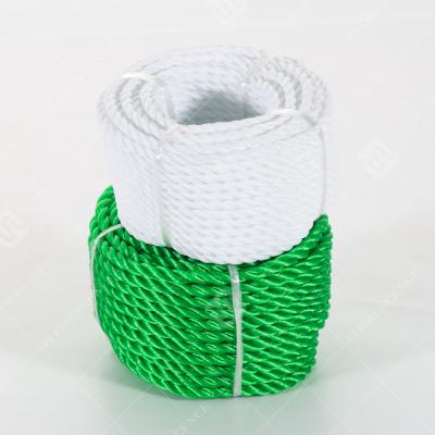 China 3 Strand Twisted PE Monofilament Rope 3-60mm for Packaging Fishing Marine for sale