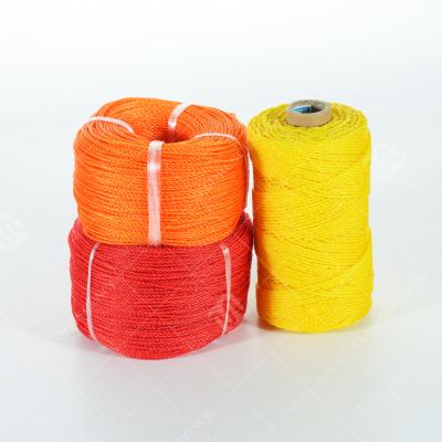China 7mm UV Resistant Waterproof PE Rope 3-Strand Polyethylene String Heavy Duty Packing Agriculture for sale