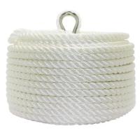 China Heavy Duty Nylon Dock Line 16mm x 200m Coil Superior Elasticity for Mooring Anchoring for sale