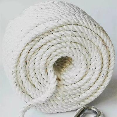 China High Strength UV Resistant Polyester Rope 20mm 3 Strand for Marine Mooring and Industrial Use for sale