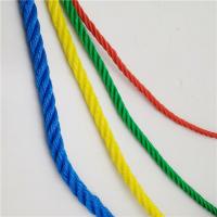 China 3 Strand PE Fishing Twine 1mm-10mm Blue Yellow Packing Rope for sale