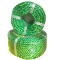 China 3 Strand PE Fishing Twine 1mm-10mm Blue Yellow Packing Rope for sale