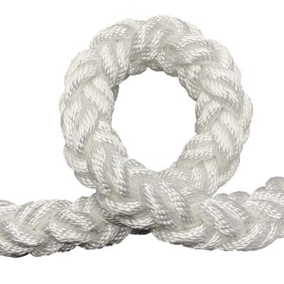 China 8 Strand Polyester Mooring Rope 36mm-96mm 220m Coil for Vessel Towing Marine for sale