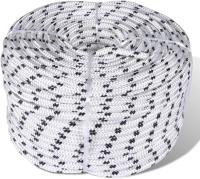 China High Strength Double Braided Polyester Rope 10mm UV Resistant for Marine Use for sale
